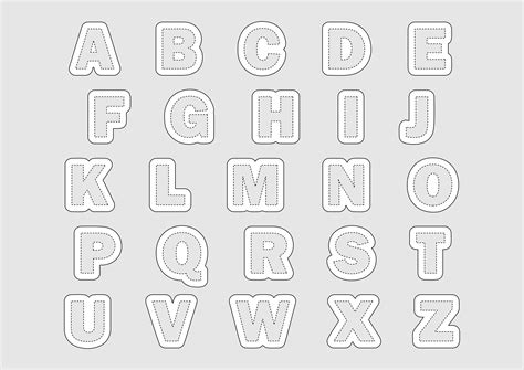 Bubble Letters Alphabet 10 Free Pdf Printables Printablee