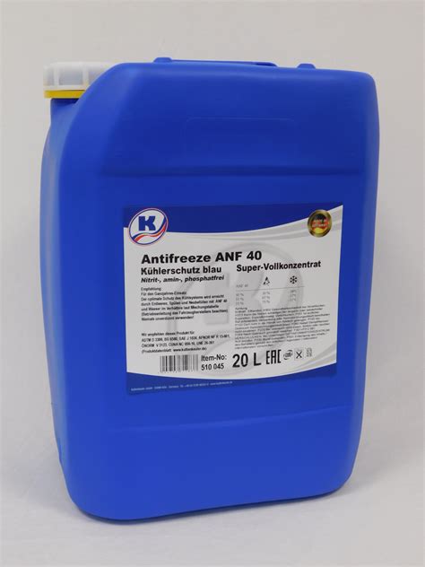 Антифриз Kuttenkeuler ANF 40 концентрат (синий) 20л - купить в ОМА
