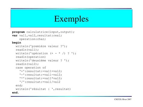Ppt Le Langage Pascal Powerpoint Presentation Free Download Id 4219008