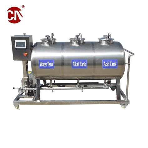 Milk Beverage Food Cosmetic Milk Pasteurizer Cip System Cleaning In Place Cip Station Cleaning
