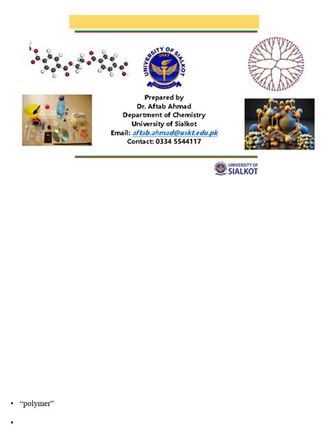 Lecture 1 Introduction To Polymers Pdf Pdf Polymers Polymerization