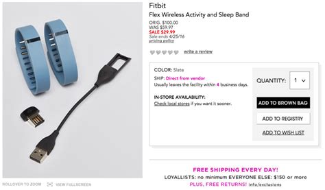 Fitbit Flex Wireless Activity Sleep Wristband Shipped Reg