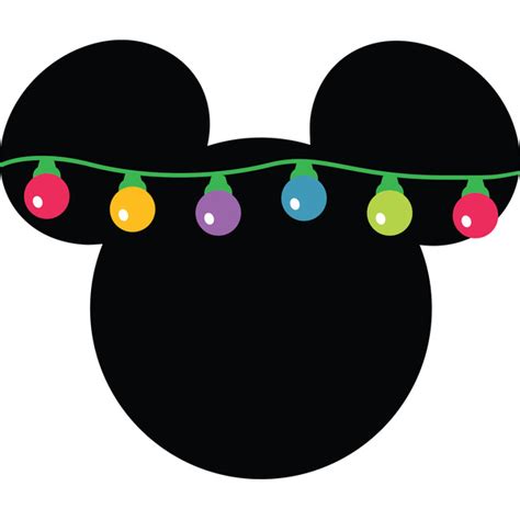 Mickey Head Lights Svg Disney Christmas Svg Mickey Mouse S Inspire