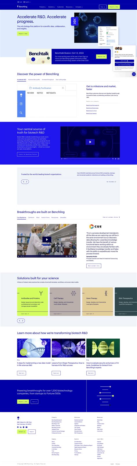 Benchling Biotech Randd Cloud For Modern Science