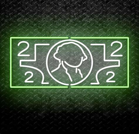 Buy Usd 2 Dollar Bill Note Neon Sign Online Neonstation
