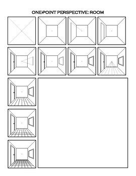 Drawing Perspective 11 Worksheet Bundle By Dawn Pedersen Artist Tpt