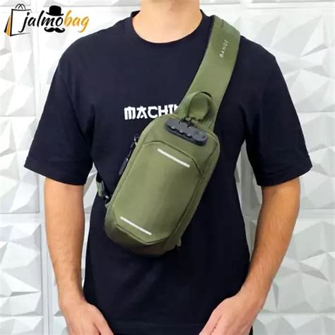 خرید و قیمت بادی بگ رمز دار ضد آب بنج Bange کوچک کد 1052 از غرفه فروشگاه کیف مردانه و کوله جَلمو 🪙