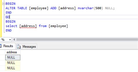 SQL Server Invalid Column Name ABC Error While Accessing Newly Added Column