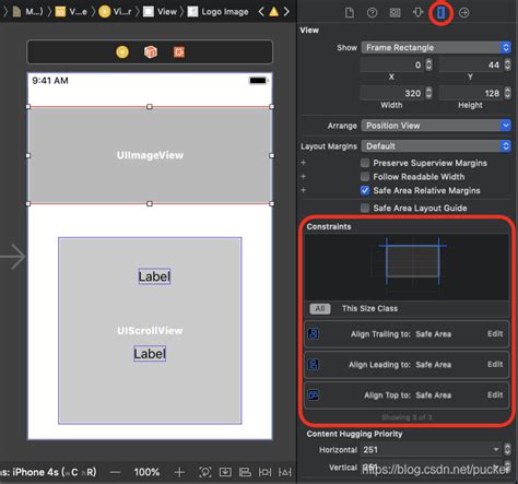 Ios 12 Auto Layout界面自动布局系列2 使用xcode的interface Builder添加布局约束xcode 布局约束 Csdn博客