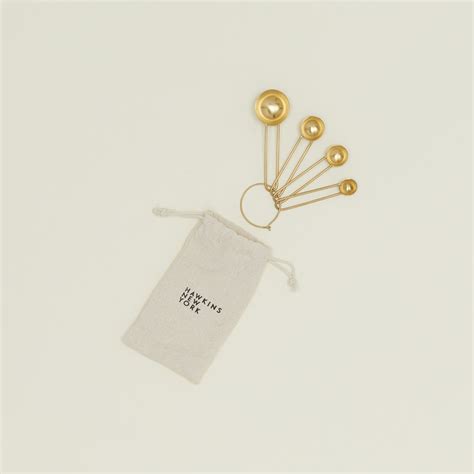 Simple Measuring Spoons Gold Hawkins New York