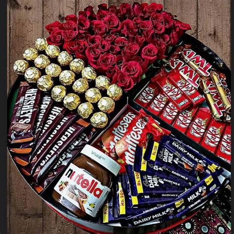 Best Mothers Day Basket Chocolate And Flower Basket Lahore