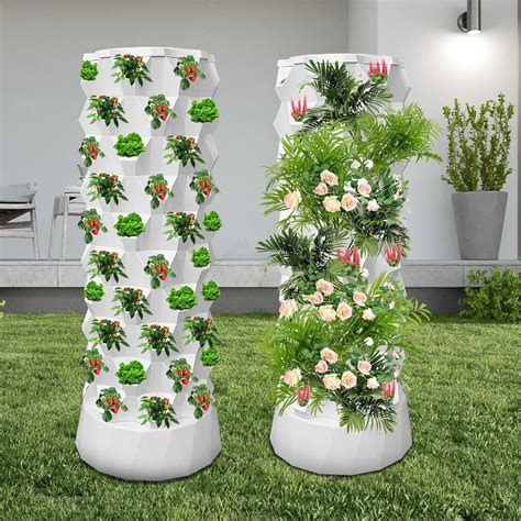 Hydroponic Vertical Garden Tower 10 Layer 80 Pod Australia Ubuy