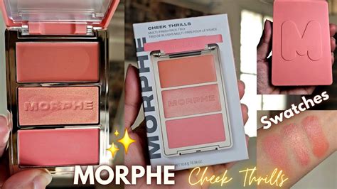 Morphe Cheek Thrills Blush Trio Swatches Beach Bonfire In Natural