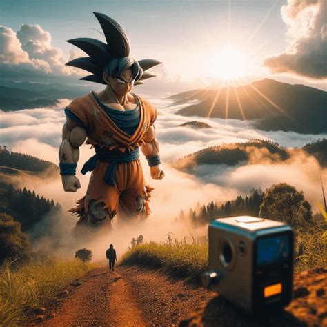 The Prompt Was Son Goku Trail Cam Footage For Some Reason It Gave Me