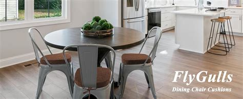 Flygulls Metal Chair Cushions For Dining Chairs 2 Thick Kictchen Chair