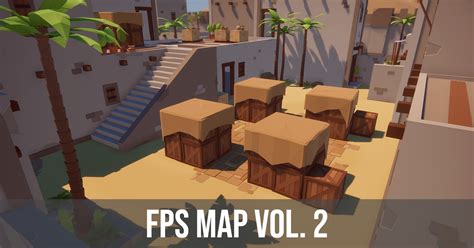Low Poly Fps Map Vol 2 3d Urban Unity Asset Store