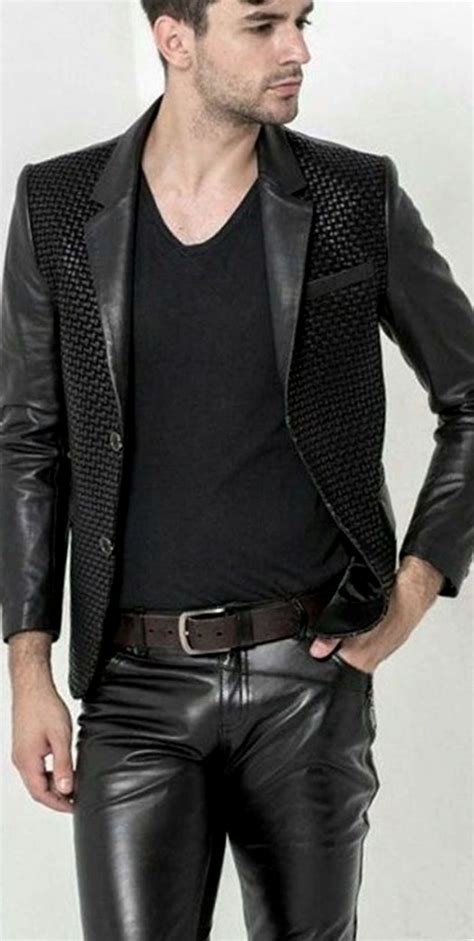 Pin On Cool Boys In Leatherpants Mens Leather Pants Mens Leather