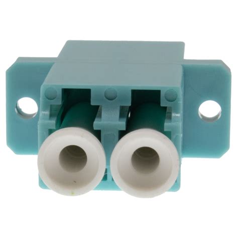 Adapter Lc To Lc Duplex Multi Mode Plastic Body With Flange 10gig Om3