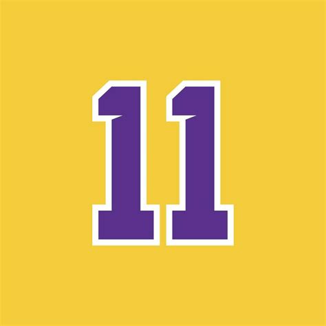 Basketball Sport Number Vector Template 11 23554098 Vector Art At Vecteezy