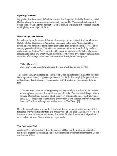 Debate Opening Pdf Logic Gottlob Frege