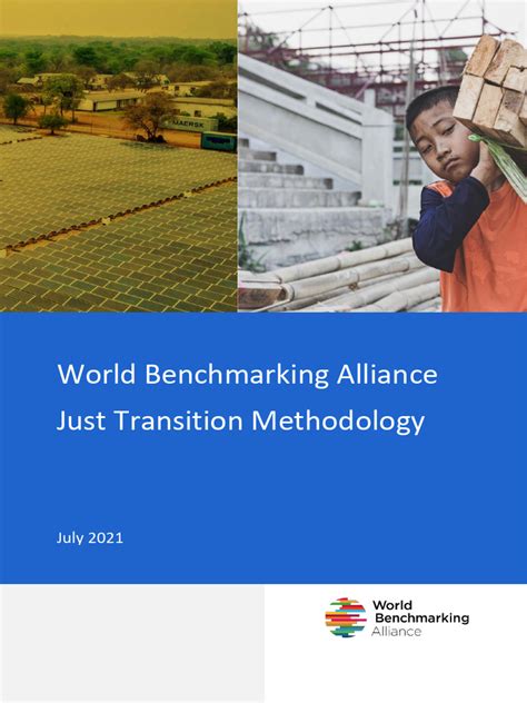 Wba 2021 Just Transition Methodology Pdf Sustainability Climate