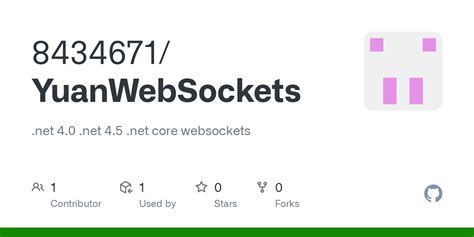 Github 8434671yuanwebsockets Net 40 Net 45 Net Core Websockets
