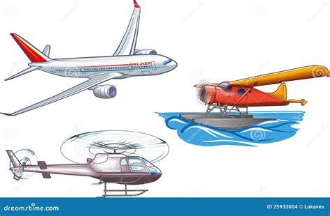 Air Transport Stock Vector Illustration Of Hydroplane 25933004