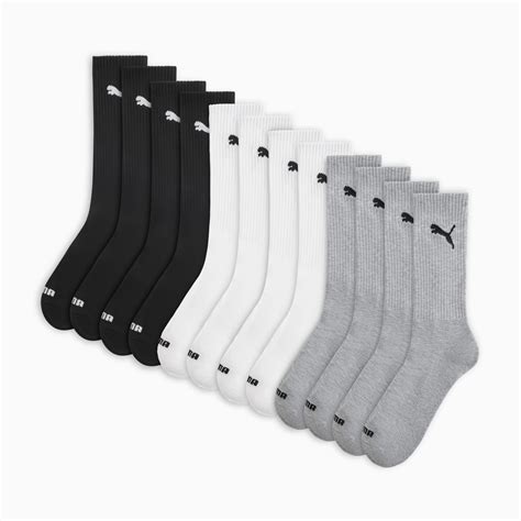 Puma Mens Half Terry Crew Socks 6 Pairs Puma Canada