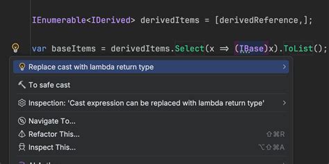 Cast Expressions Primary Constructors Collection Expressions List