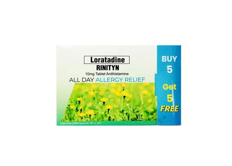 Rinityn Loratadine 10mg Tablet 100s Price In The Philippines Medsgo