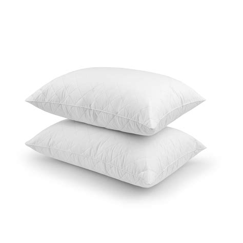 Mainstays Memory Foam Cluster Bed Pillow 2 Pack Standard Queen Foam
