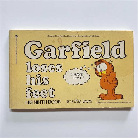 1980s Garfield Loses His Feet Comic Strip Funnies Book His Ninth Book