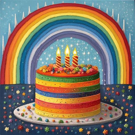 Colorful Birthday Cake Artwork Images Free Download On Freepik