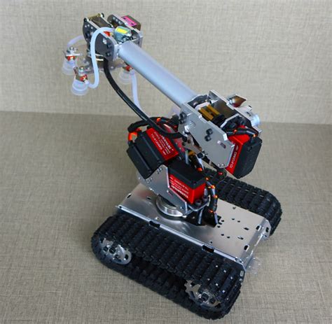 7 dof manipulator robot arm with large suction air pump for arduino