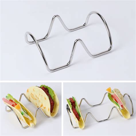 Stainless Steel Taco Holder Mini Display Food Stan Grandado