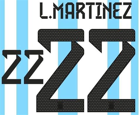 Argentina World Cup 2022 Home Shirt 2022 23 L Martinez 22 Adidas
