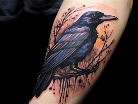 Crow Tattoo Meaning Symbolism And Designs