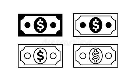 Dollar Usa Icon Symbol Of Money And Value Us Currency Banknote Stock