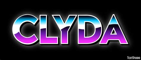 Clyda Text Effect And Logo Design Name