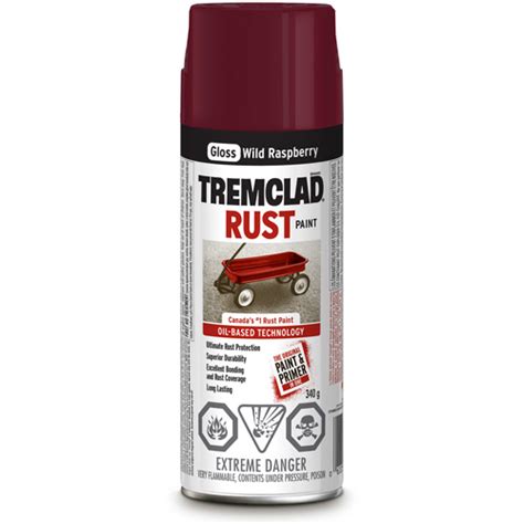 Rust Oleum Tremclad® Oil Based Rust Paint Wild Raspberry Gloss