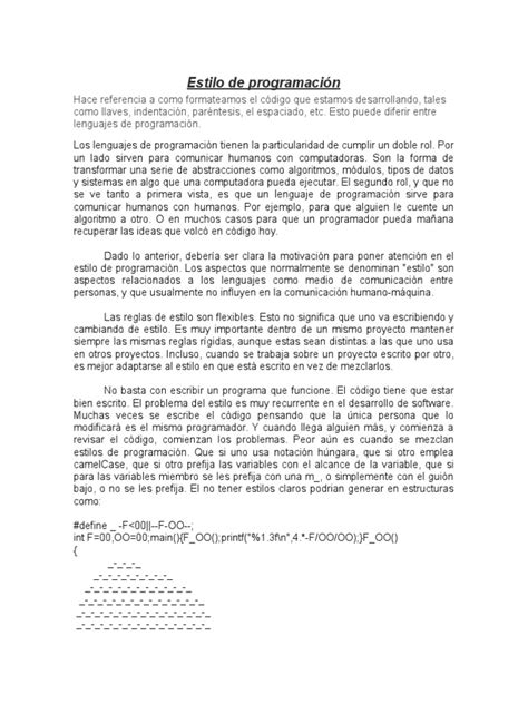 Estilos De Programacion Pdf Programación De Computadoras Lenguaje De Programación