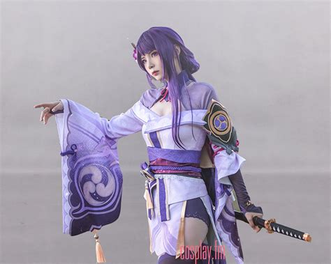 Genshin Impact Raiden Shogun Cosplay Costume Game Suit
