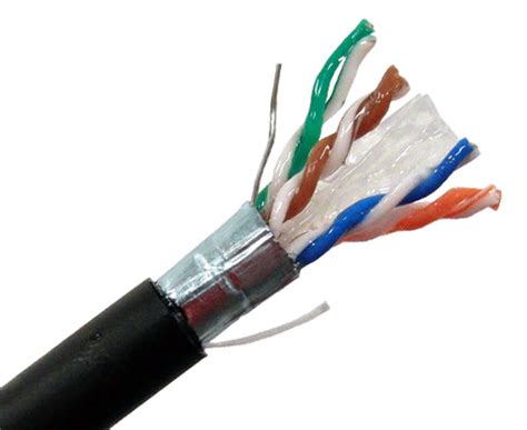 Cat6 Shielded Bulk Cable Direct Burial W Gel Filling 23 Awg 1000ft