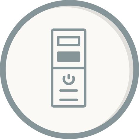 Cpu Tower Vector Icon 20010582 Vector Art At Vecteezy