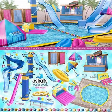 Second Life Marketplace Astralia Water World Inflatable Pink