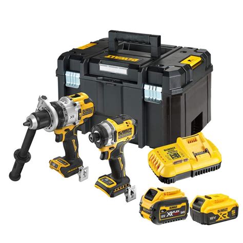 Dewalt 18v Xr Premium 5 And 60ah Combo Kit 2 Piece Dck2201p1t1 Xe