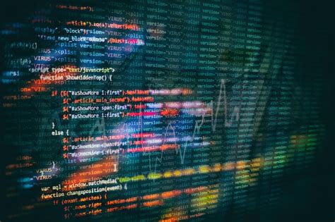 Premium Photo Css Javascript And Html Usage Monitor Closeup Of Function Source Code