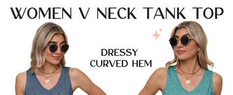 Ovanviso Women V Neck Tank Tops Summer Casual Curved Hem Sleeveless Loose Fit Shirts 2026 Black