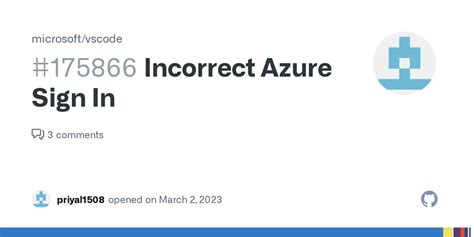 Incorrect Azure Sign In Issue Microsoft Vscode Github
