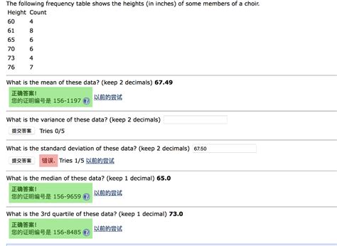 Solved The Following Frequency Table Shows The Heights In